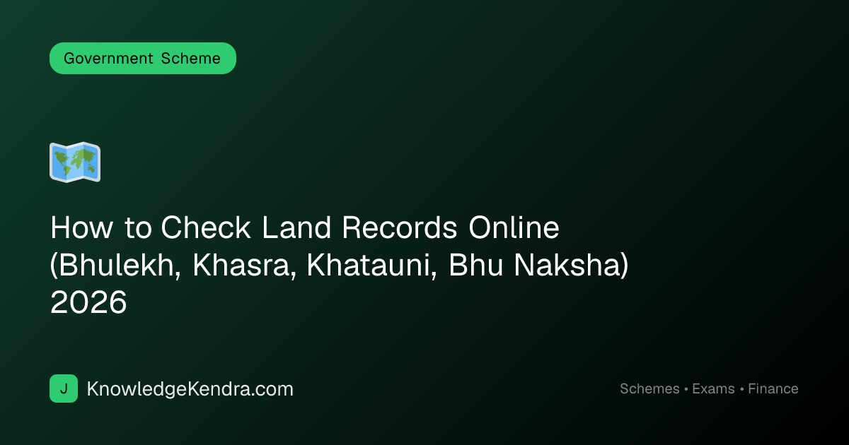 How to Check Land Records Online (Bhulekh, Khasra, Khatauni, Bhu Naksha ...